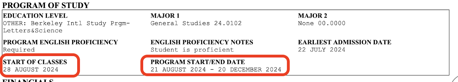 Late arrival – Berkeley Visiting Student