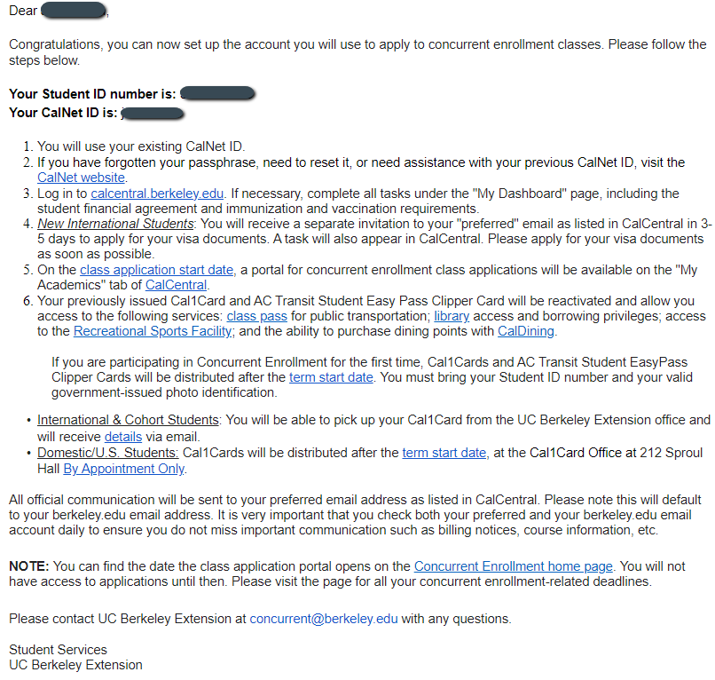 Creating a CalNet ID – Berkeley Visiting Student