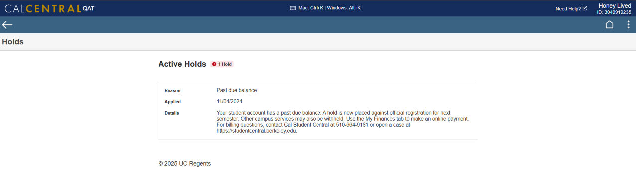 Alumni Portal in CalCentral – Berkeley Visiting Student